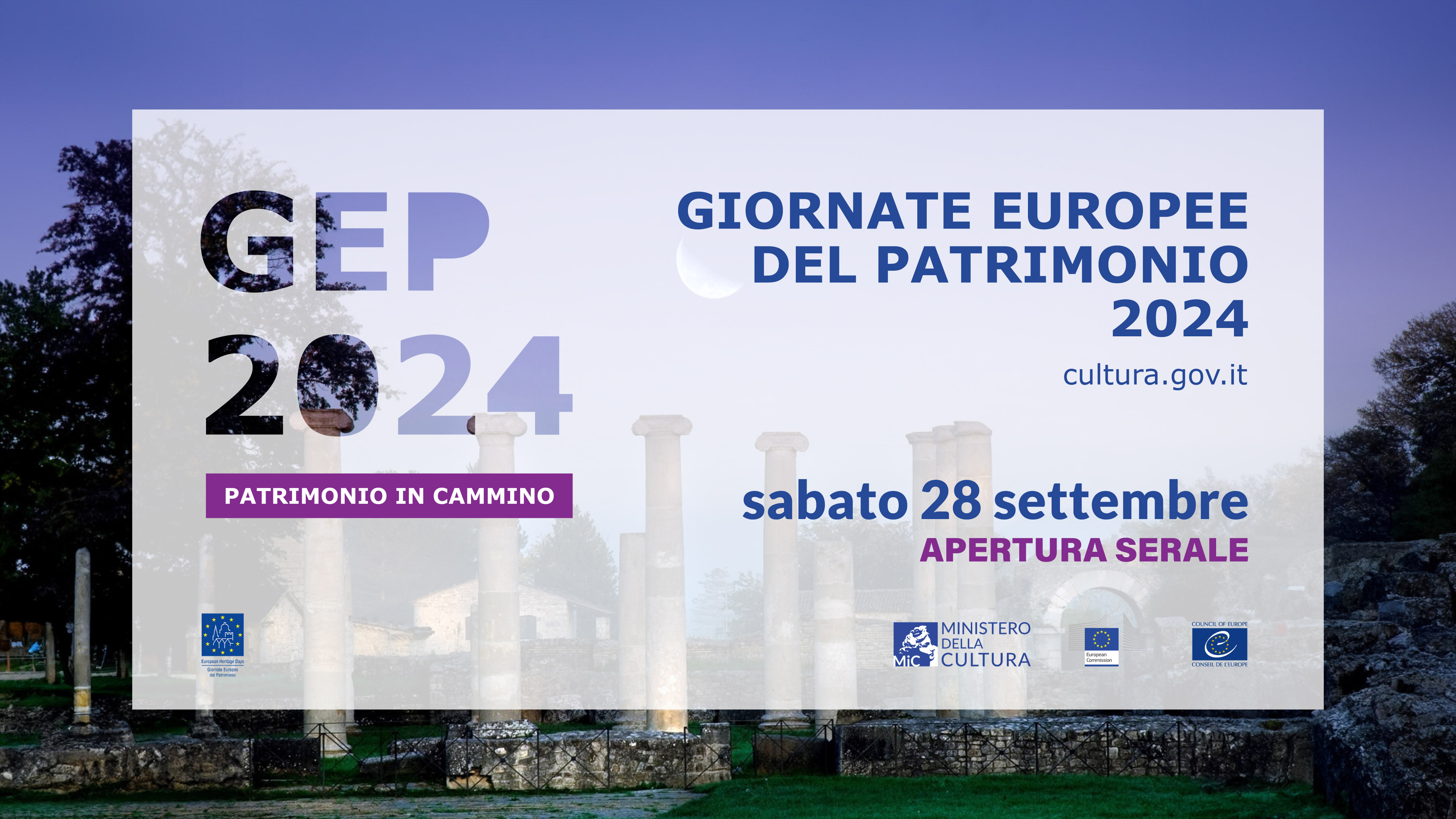 GEP 2024 - APERTURA SERALE - Ministero della cultura